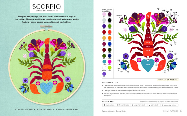 Astrology Embroidery by Maya Hanisch | Quarto At A Glance | The Quarto ...